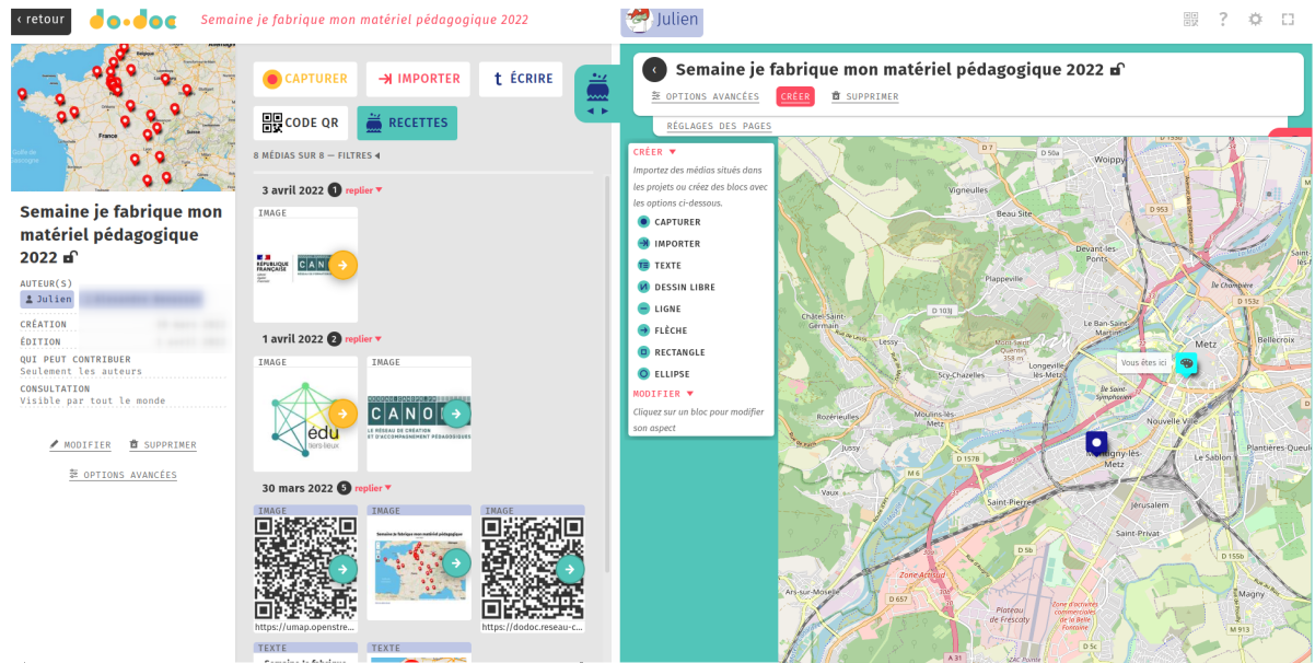Ajout d'une recette "Cartographie" · Issue #661 · l-atelier-des-chercheurs/dodoc · GitHub