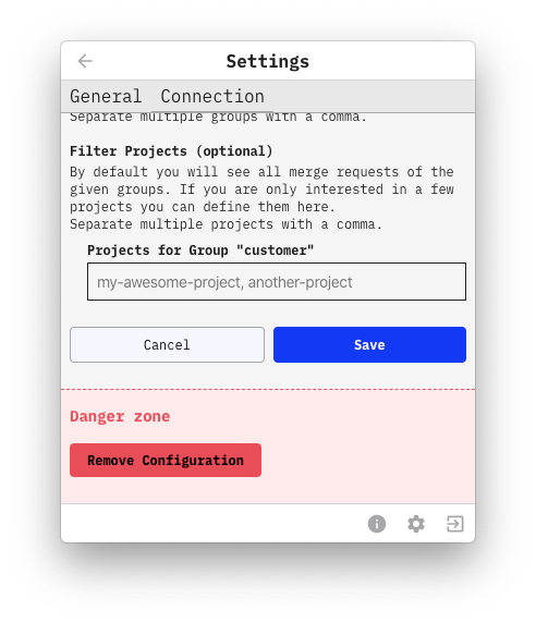 Only show the danger zone when there is already a saved config · Issue #120 · codecentric/merge ...