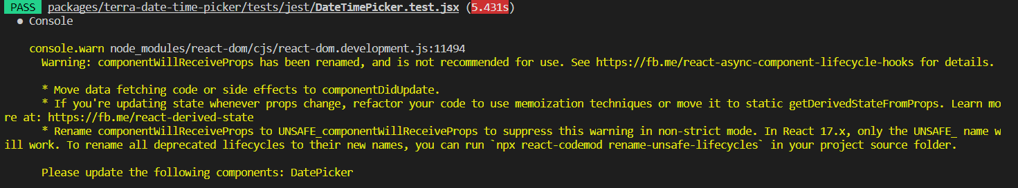 [Date-Picker] Update React lifecycle methods · Issue #836 · cerner/terra-framework · GitHub