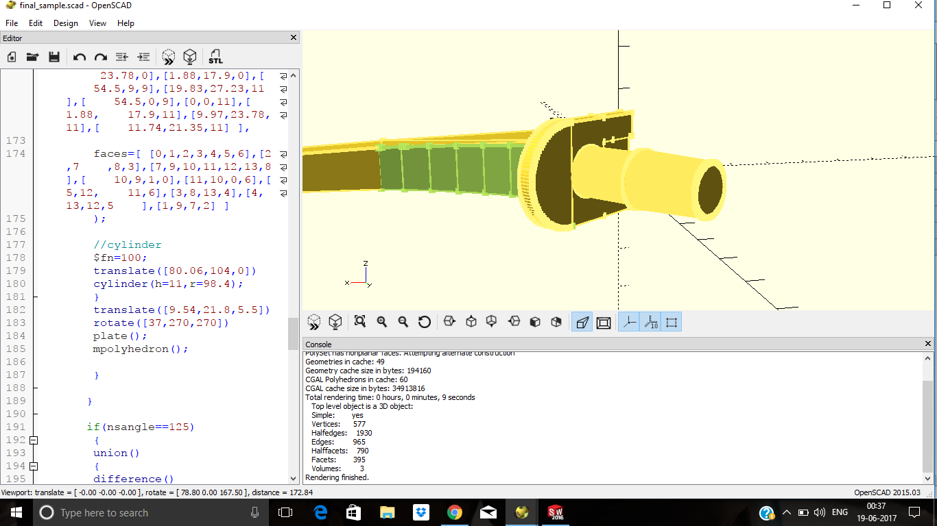 Rendering is not completing and getting stuck... · Issue #2061 · openscad/openscad · GitHub