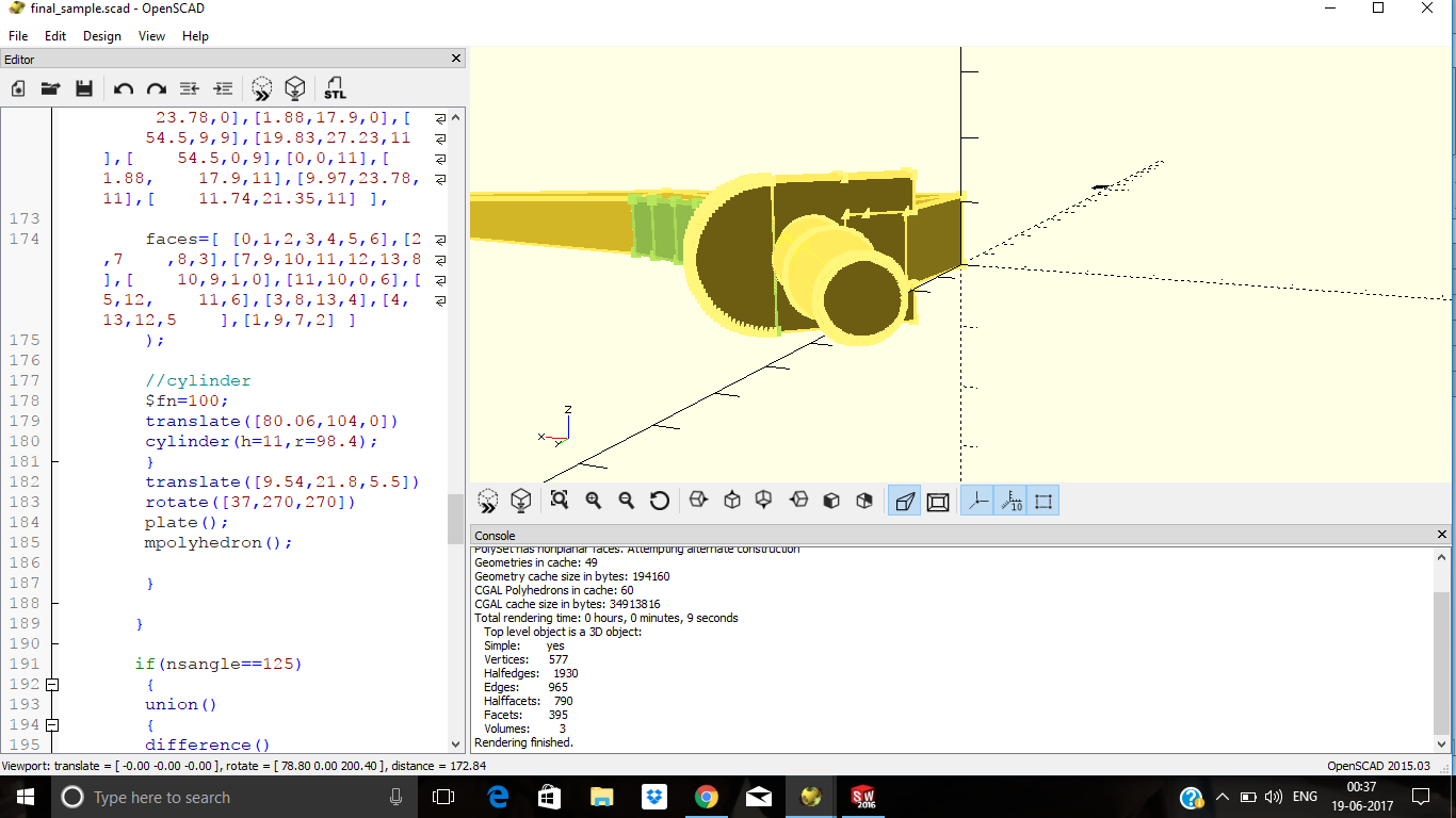 Rendering is not completing and getting stuck... · Issue #2061 · openscad/openscad · GitHub