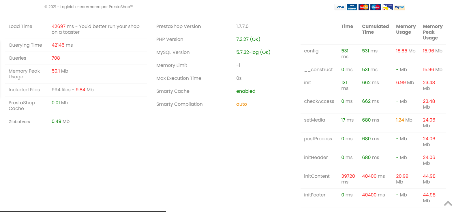 Prestashop 1770 Runs Very Slowly Untimely · Issue 24193