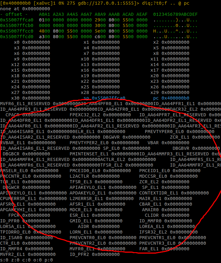 Armaarch64 Gdb Connection Visual Disassembled View Hiding Extra Registers · Issue 21329 