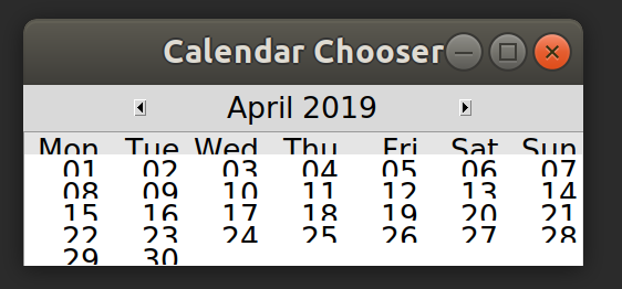 [BUG] Visual bug with calendar rowheight · Issue #1277 · PySimpleGUI ...