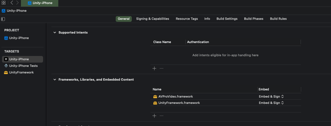 IOS Build Crash Issue | Unity IOS into Native IOS | Library not loaded: @rpath/AVProVideo ...