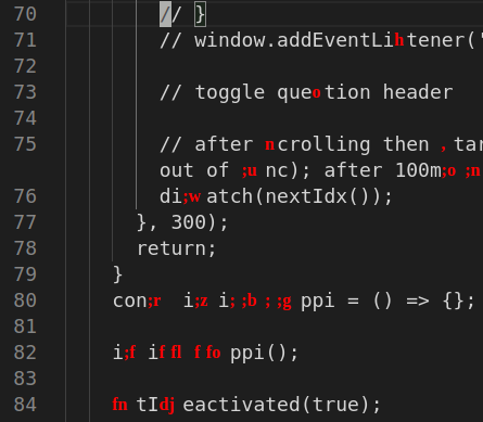 EasyMotion issues with specific two character marker 'dj' on certain text structure/amount ...