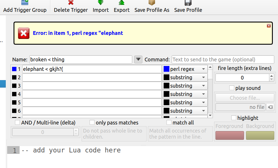 Some string substitutions need to be converted to HTML. · Issue #6795 · Mudlet/Mudlet · GitHub