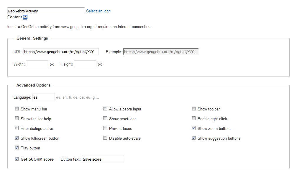 FR: GeoGebra iDevice (and TinyMCE plugin) · Issue #286 · exelearning/iteexe · GitHub