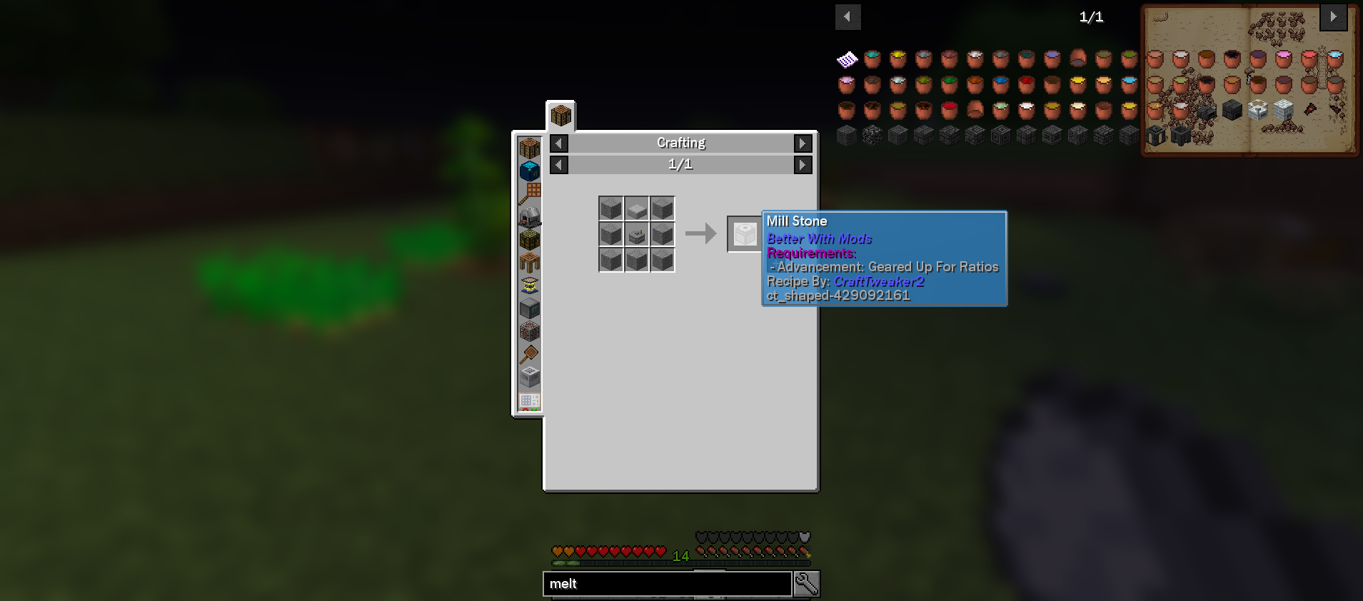 Use of the Better With Mods Mill Stone is blocked in Stage 0 even when ...