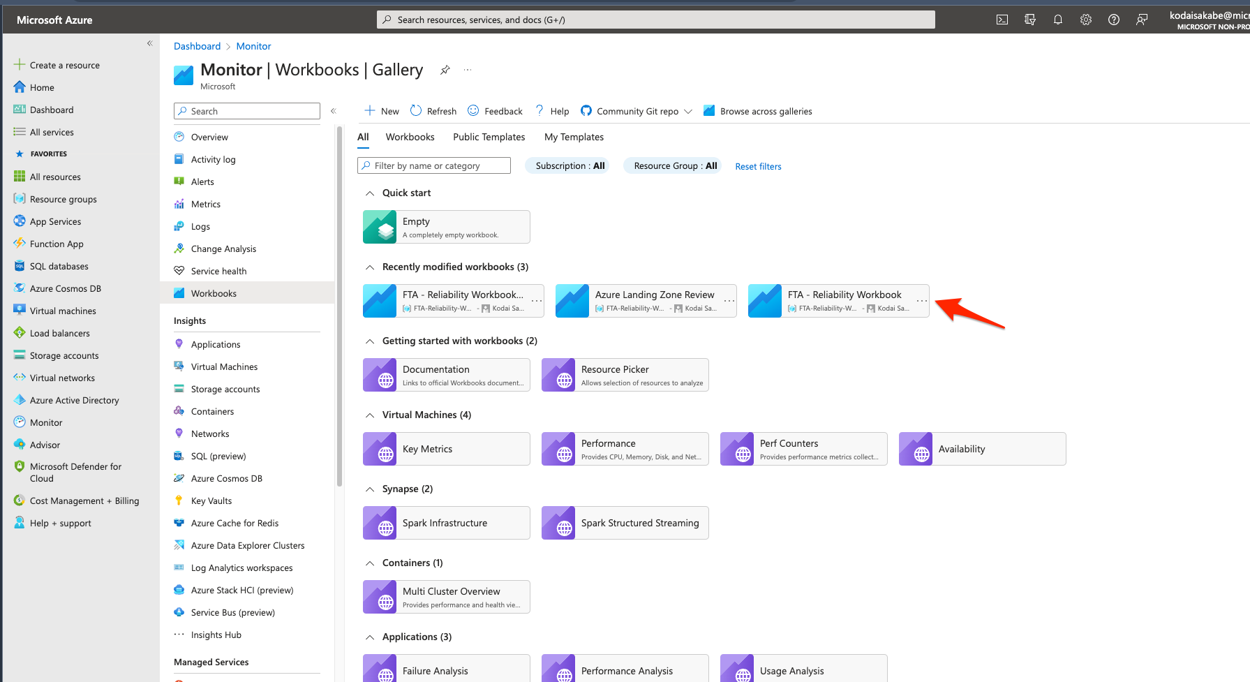 Will the reliability-workbook be added to WorkBooks in Monitor? · Issue #102 · Azure/reliability ...