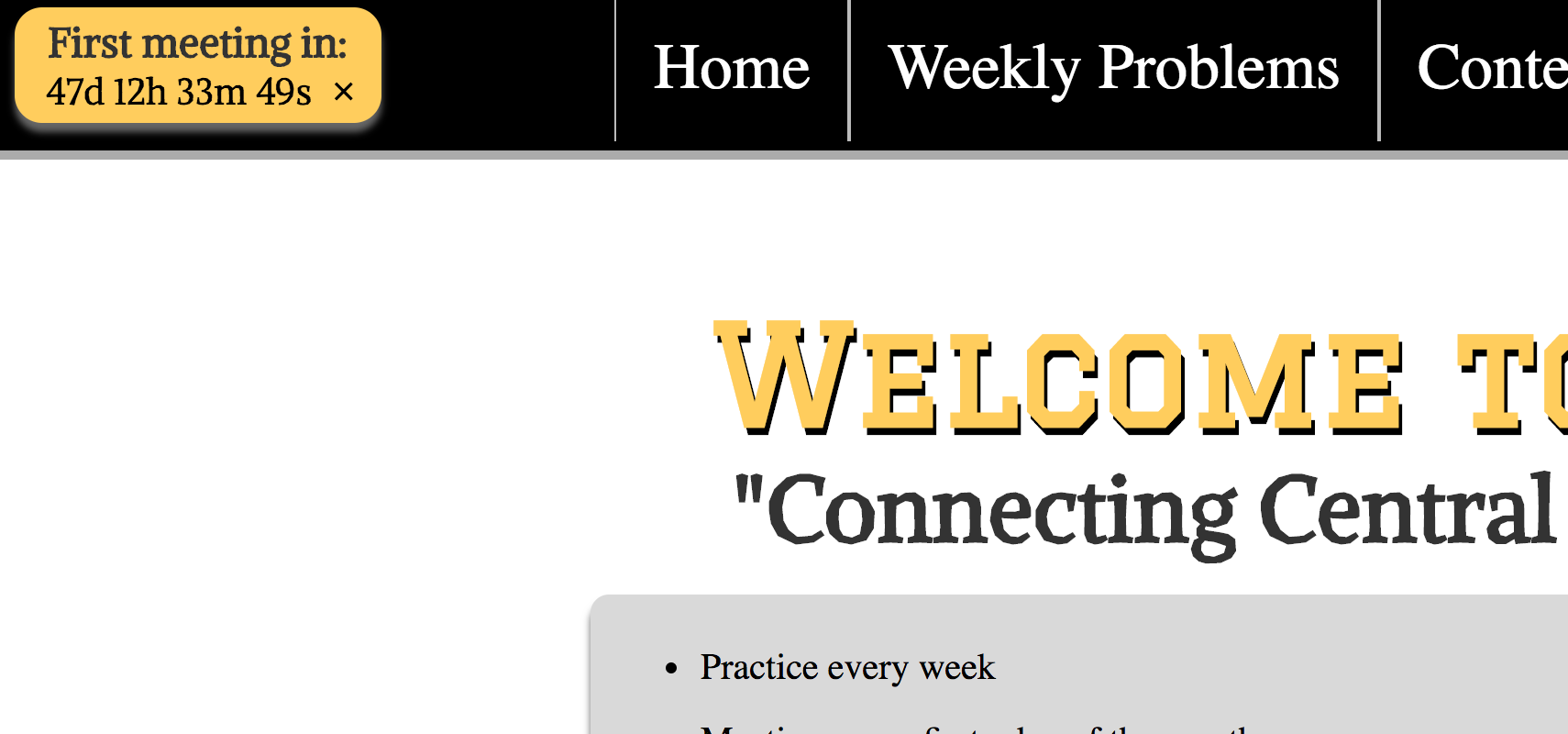 Countdown timer · Issue #11 · CentralProgramming/CentralProgramming.github.io · GitHub