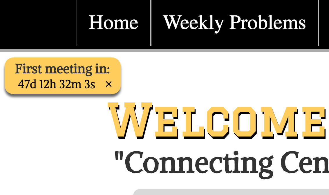 Countdown timer · Issue #11 · CentralProgramming/CentralProgramming.github.io · GitHub