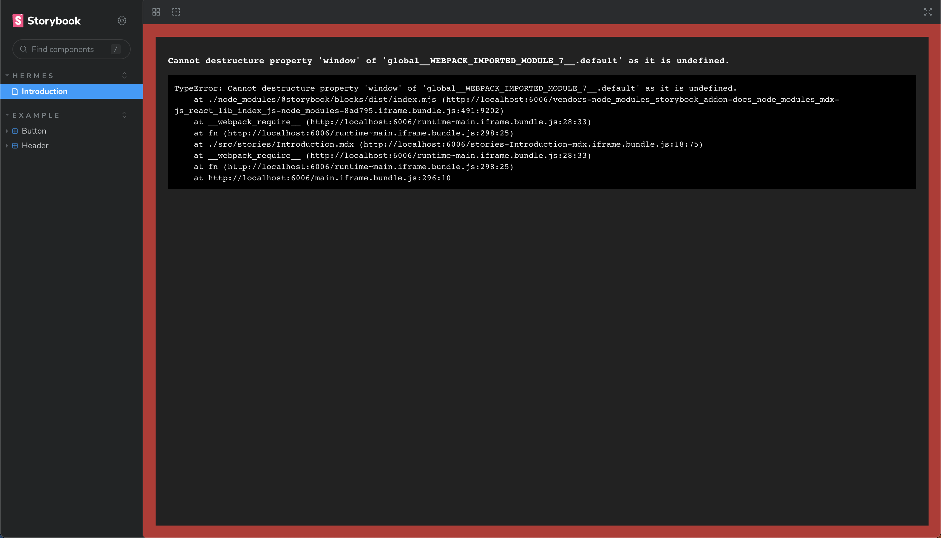 [bug] On Mdx Fail In First Install · Issue 21256 · Storybookjs Storybook · Github
