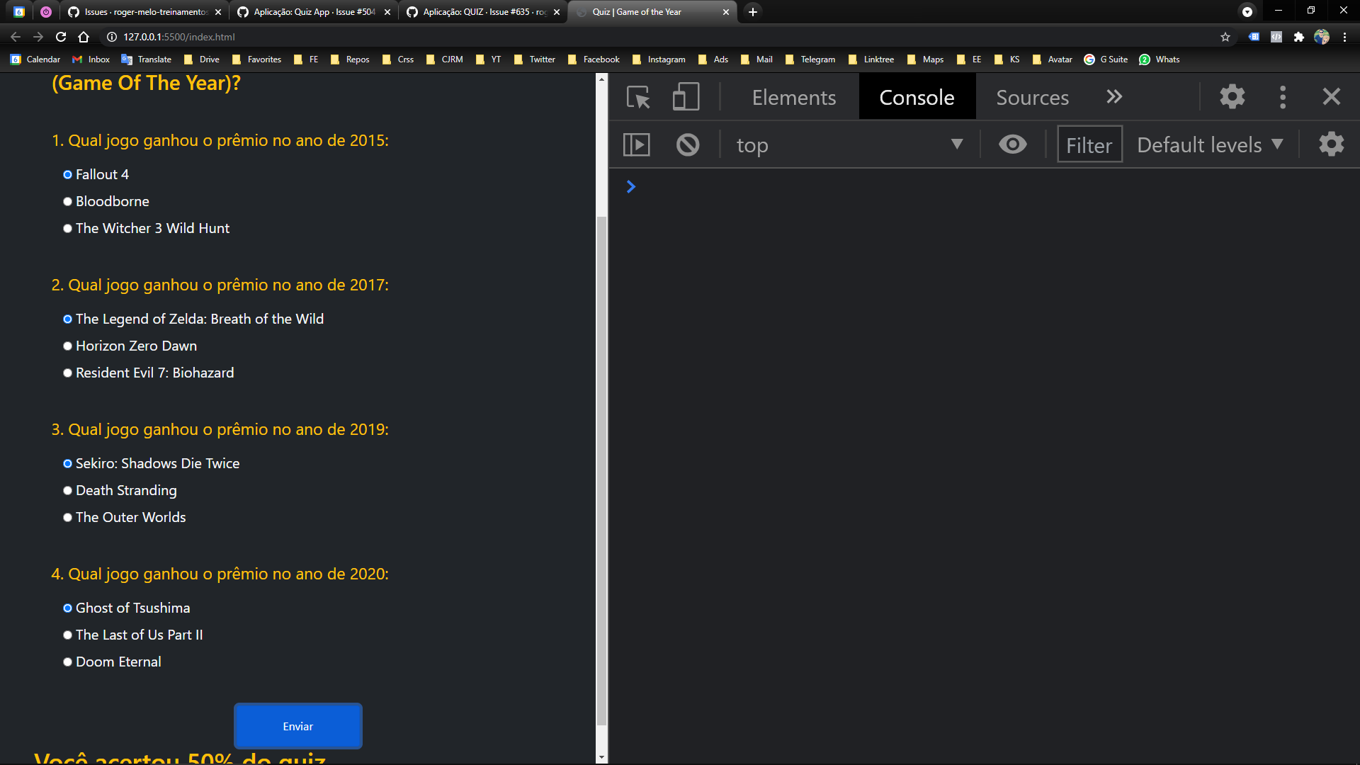 Aplicação: QUIZ · Issue #635 · roger-melo-treinamentos/curso-de-js ...