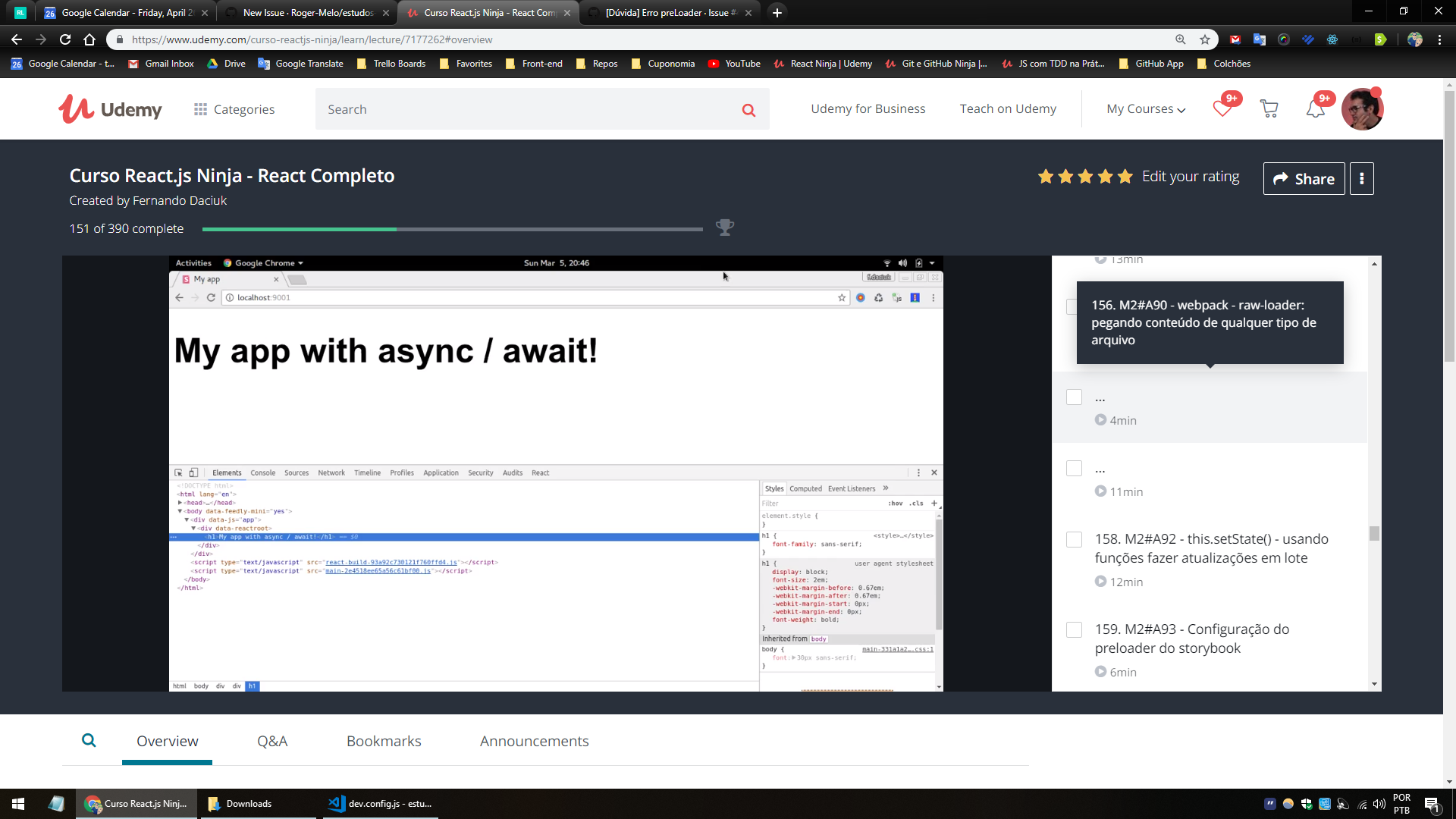 Problema na Udemy: Erro no título de algumas aulas · Issue #315 · da2k/curso-reactjs-ninja · GitHub