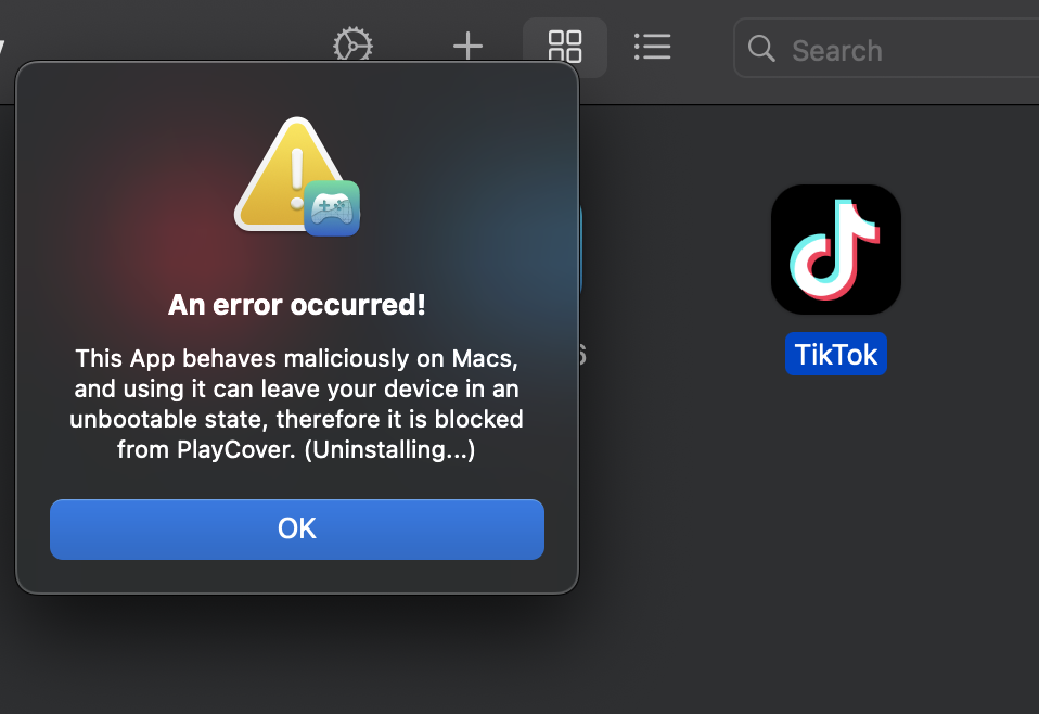 TikTok issue · PlayCover PlayCover · Discussion #628 · GitHub