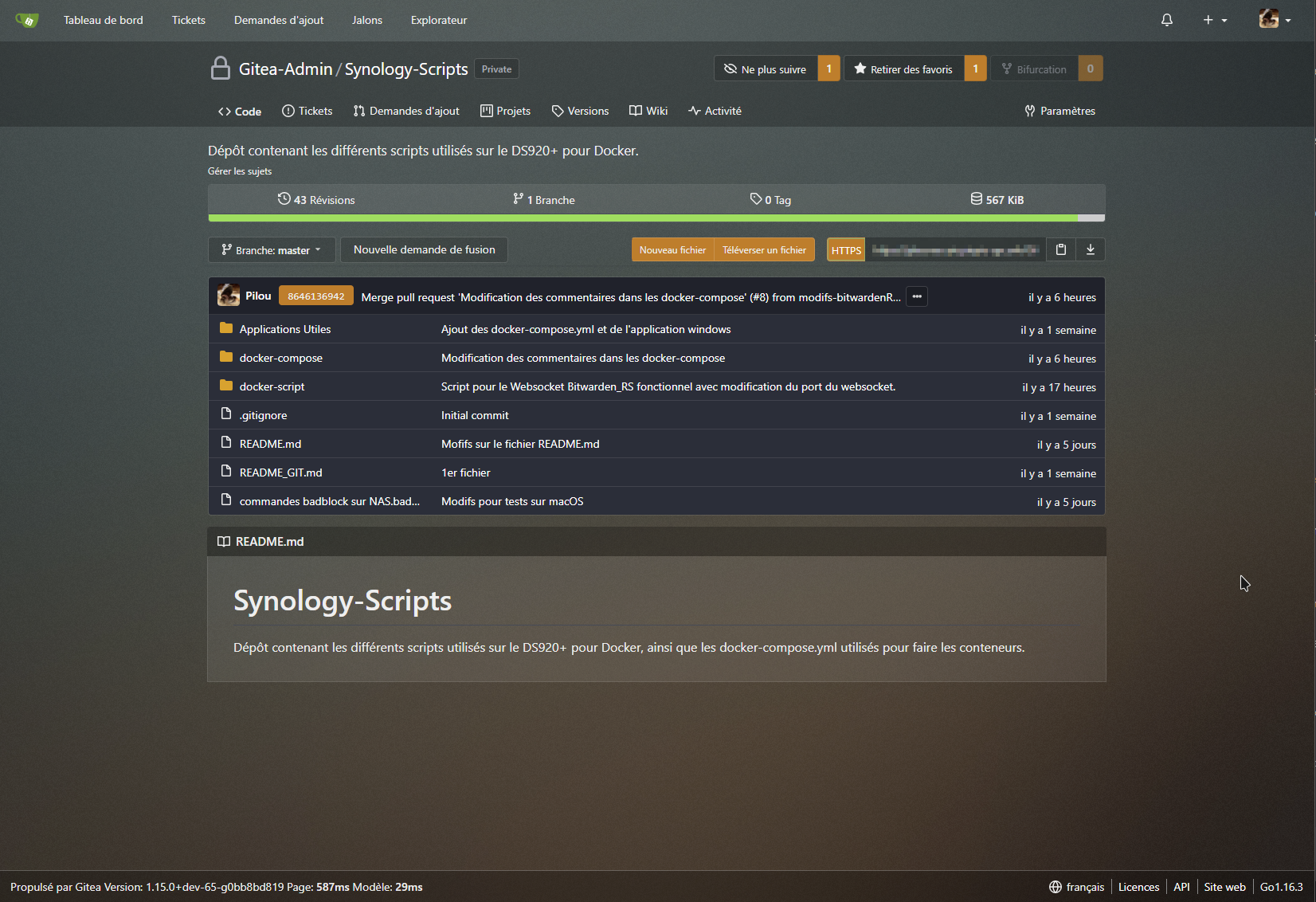 Gitea Theme : Some differences between your screenshots and mine ...