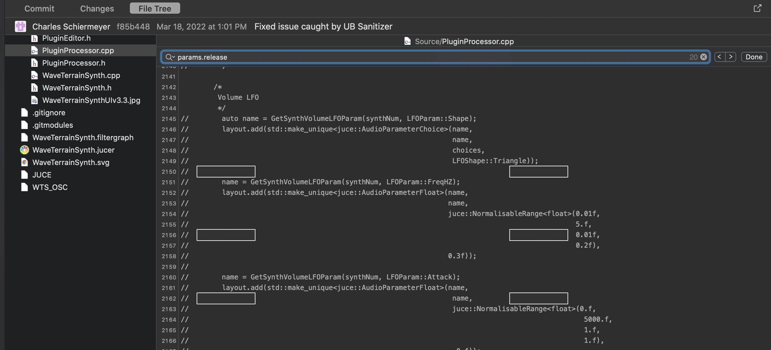 Search results in File Tree view occlude Local Changes view · Issue ...