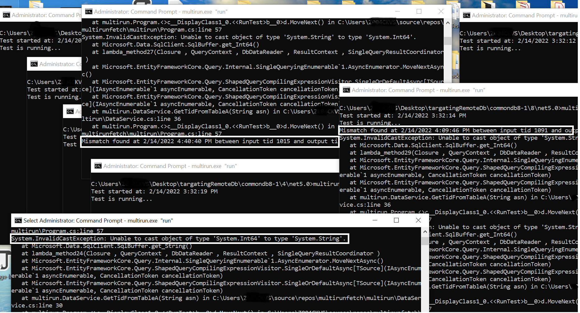 Sporadically Ef Core Returning Incorrect Data And Throwing Invalidcastexception · Issue 27442 1633