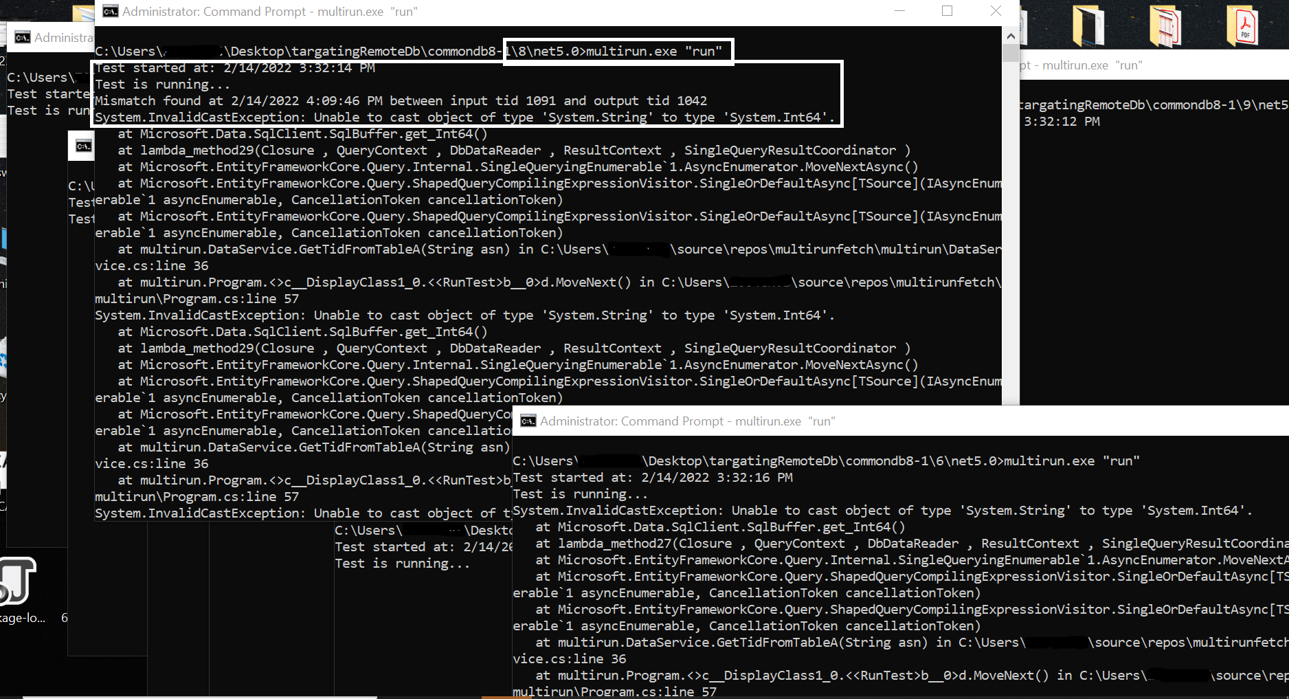 Sporadically Ef Core Returning Incorrect Data And Throwing