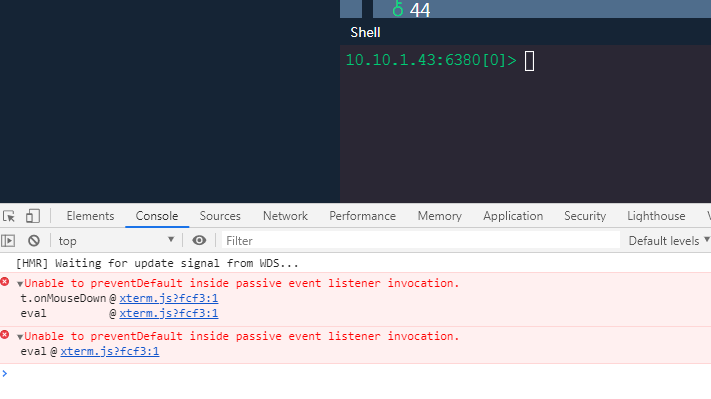Unable To Preventdefault Inside Passive Event Listener Invocation · Issue 3110 · Xtermjs Xterm