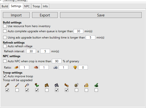 missing refresh village tickbox · Issue #170 · Erol444/TravianBotSharp · GitHub