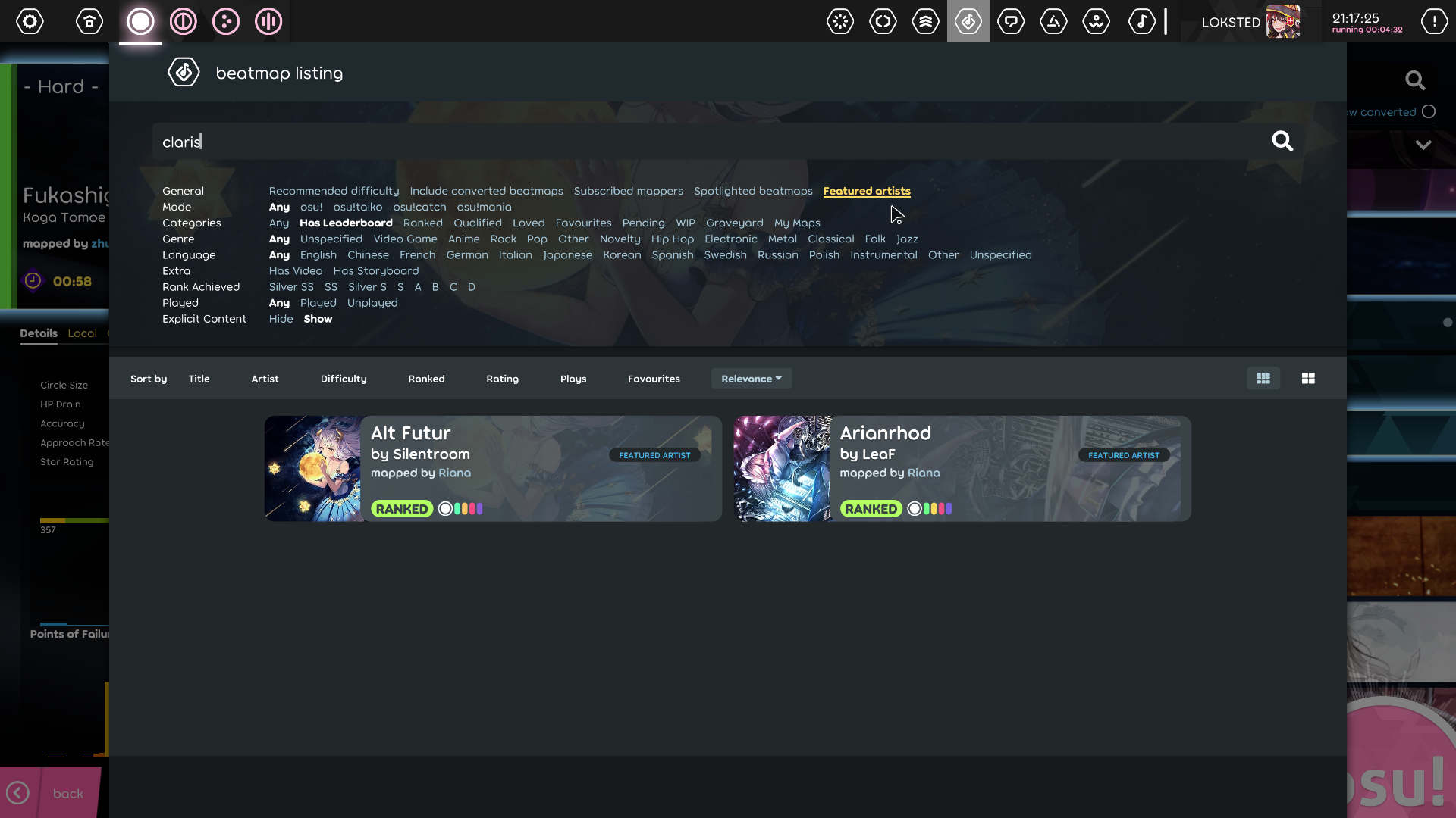 Suggestion: Featured artists filter should not be on by default · ppy osu · Discussion #22855 ...