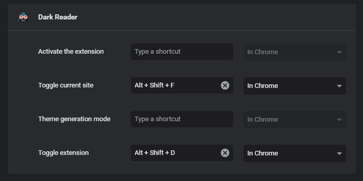 Hotkey to toggle dark/light mode · Issue #899 · darkreader/darkreader · GitHub