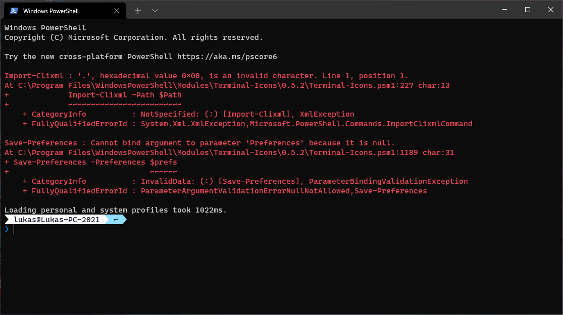 Importing Terminal-Icons is not successful · Issue #47 · devblackops/Terminal-Icons · GitHub