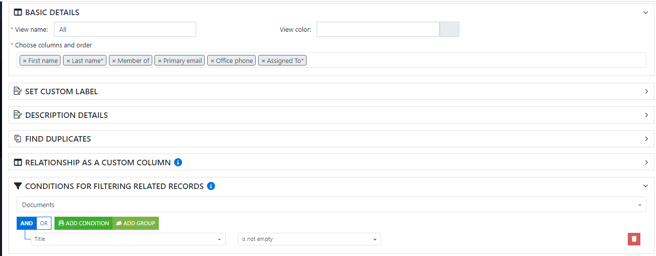 issue with count function in list view when using related records ...