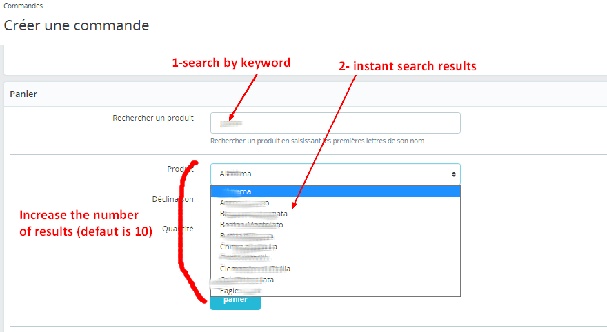 BO / New order / Ajax search. Number of results parameter · Issue #30827 · PrestaShop/PrestaShop ...