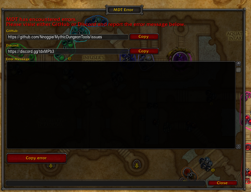 Empty error frame when encountering errors · Issue #496 · Nnoggie/MythicDungeonTools · GitHub