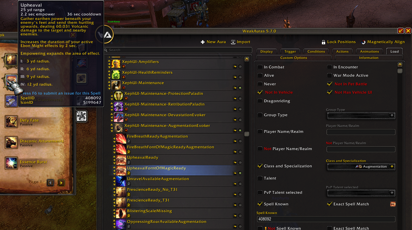 Something is off about Load Conditions with Spell Known · Issue #4638 · WeakAuras/WeakAuras2 ...