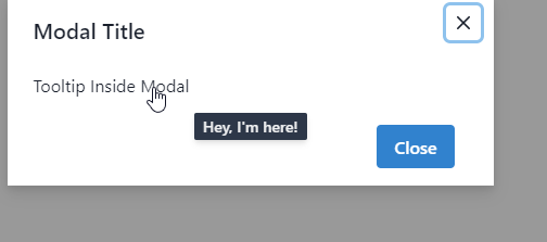 [Tooltip] Tooltip is not showing up when used inside a Modal · Issue ...
