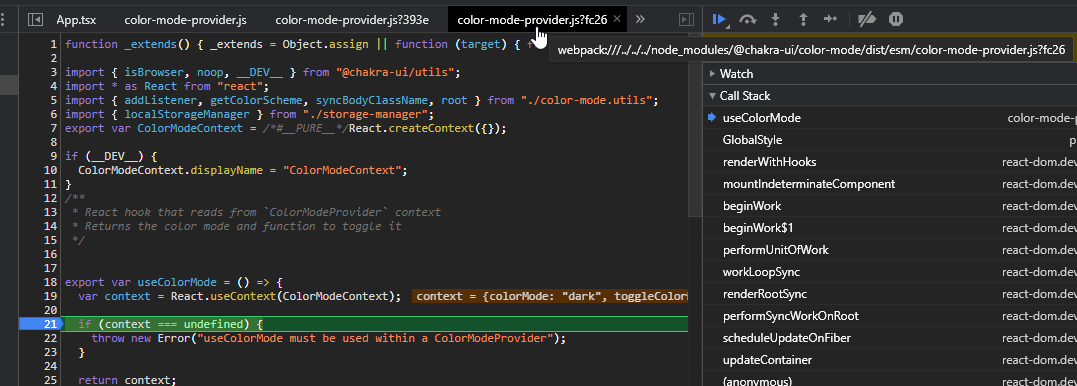 Bug: useColorMode returned undefined colorMode if you use an 3thparty ...