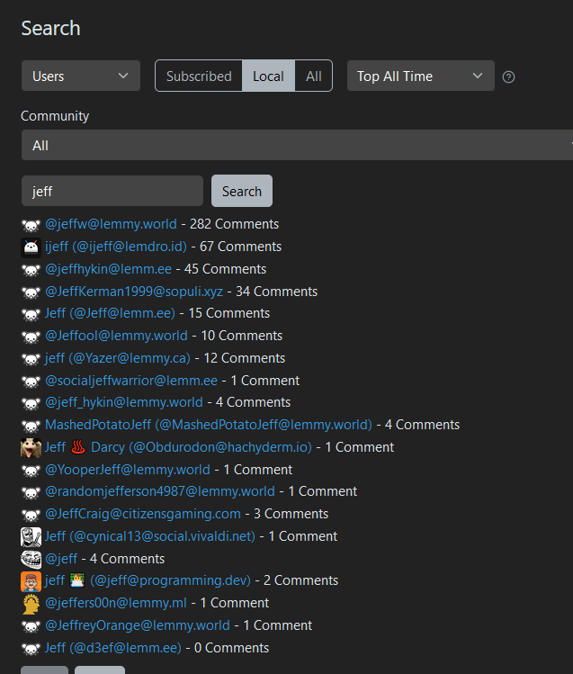 [Bug]: `search` API `type_: "Users"` does not filter on `listing_type: "Local"` · Issue #4146 ...