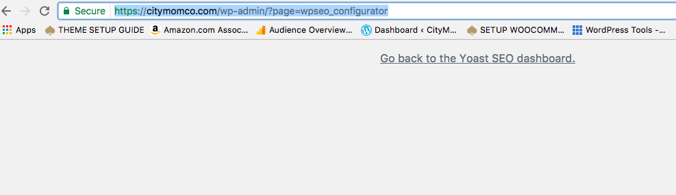 Yoast SEO configuration wizard not working · Issue #7228 · Yoast/wordpress-seo · GitHub