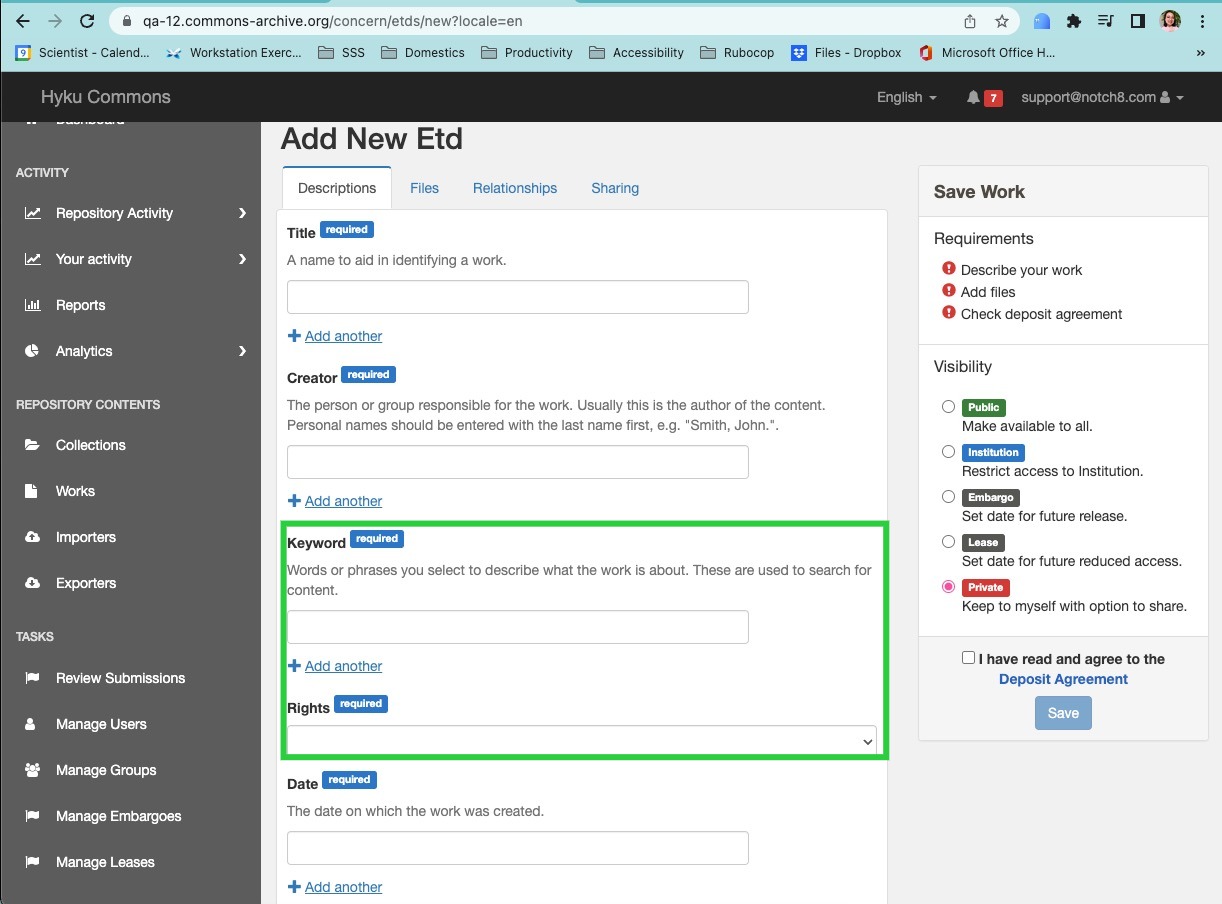 Work upload: Keyword and Rights Statement are flipped in metadata elements order · Issue #294 ...