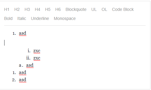 Nested lists incorrect behaviour · Issue #1903 · facebookarchive/draft-js · GitHub