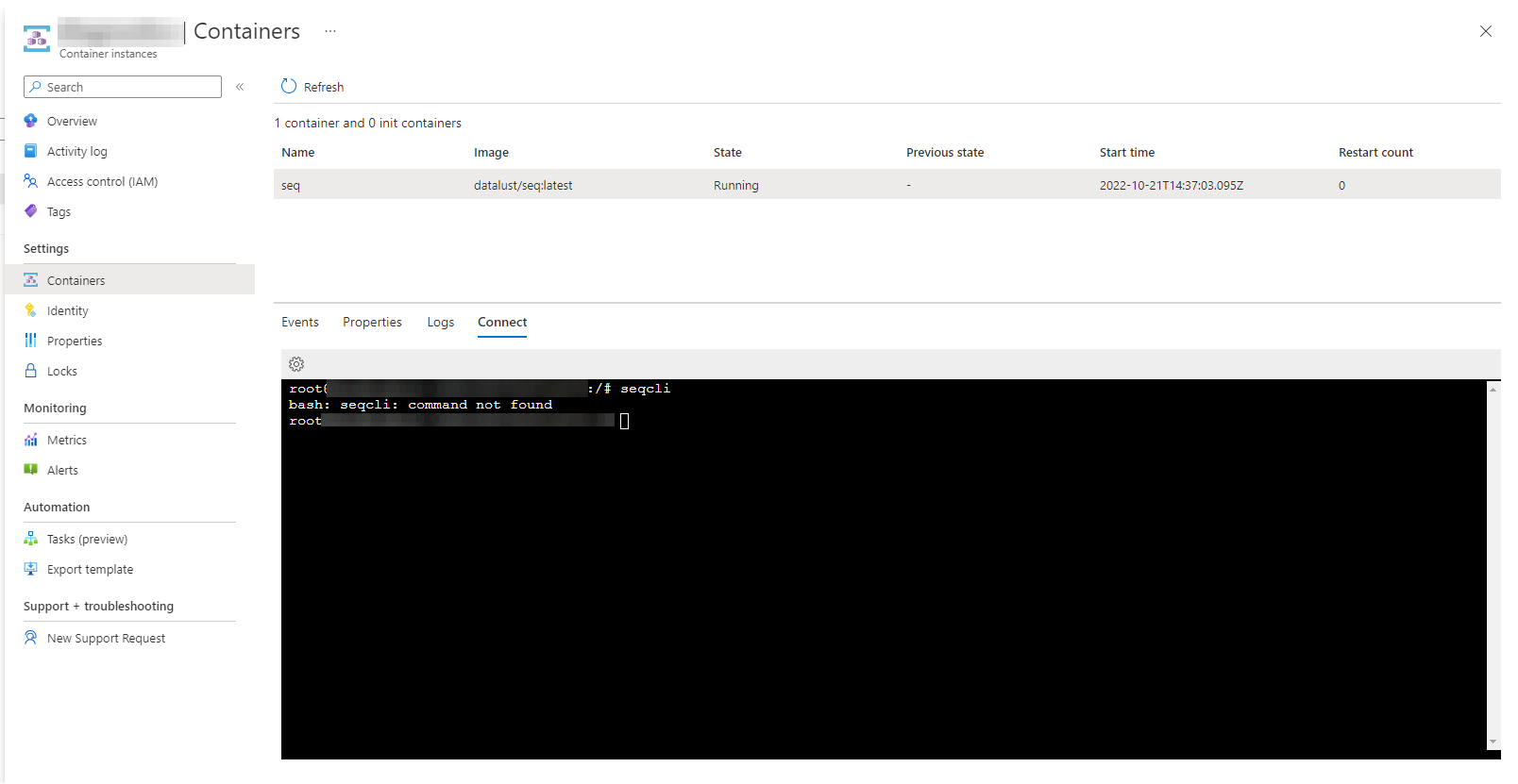 Azure: Seq Server Appears to Stop Receiving Events after AppService Reboots · datalust seq ...