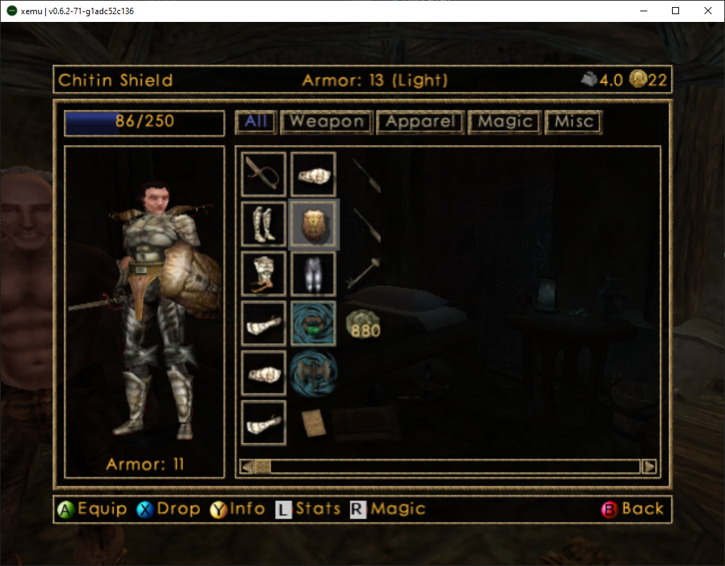 The Elder Scrolls III: Morrowind: GOTY Edition: player inventory screen ...
