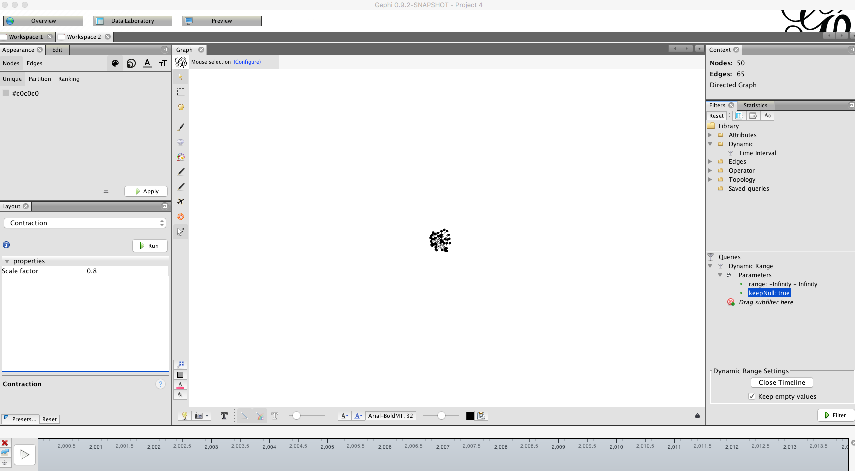 Very Lost Newbie Even Dynamic Graph Example Through Gephi Doesnt