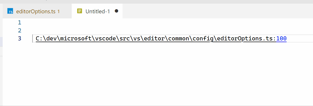 cannot ctrl+click filename:line# in .log file in editor window · Issue ...