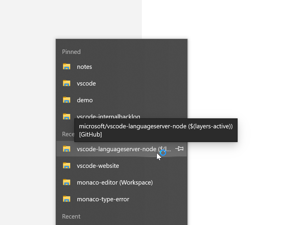 $(layers-active) is not resolved in VS Code Windows Task Bar · Issue ...