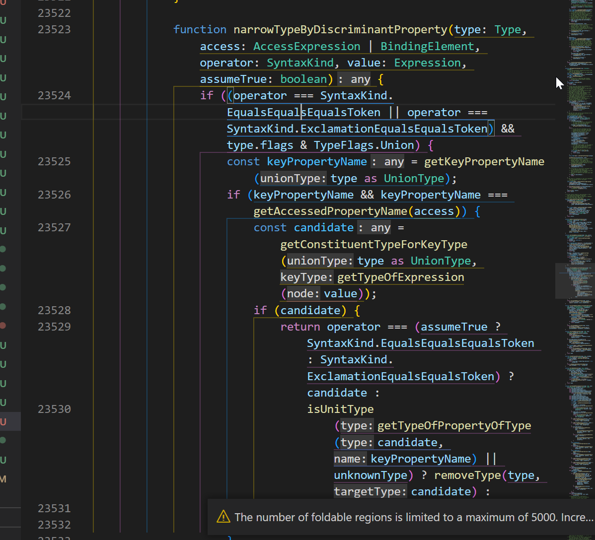 bracket pair colorization horizontal guides display bug when opening bracket is at the end of a ...