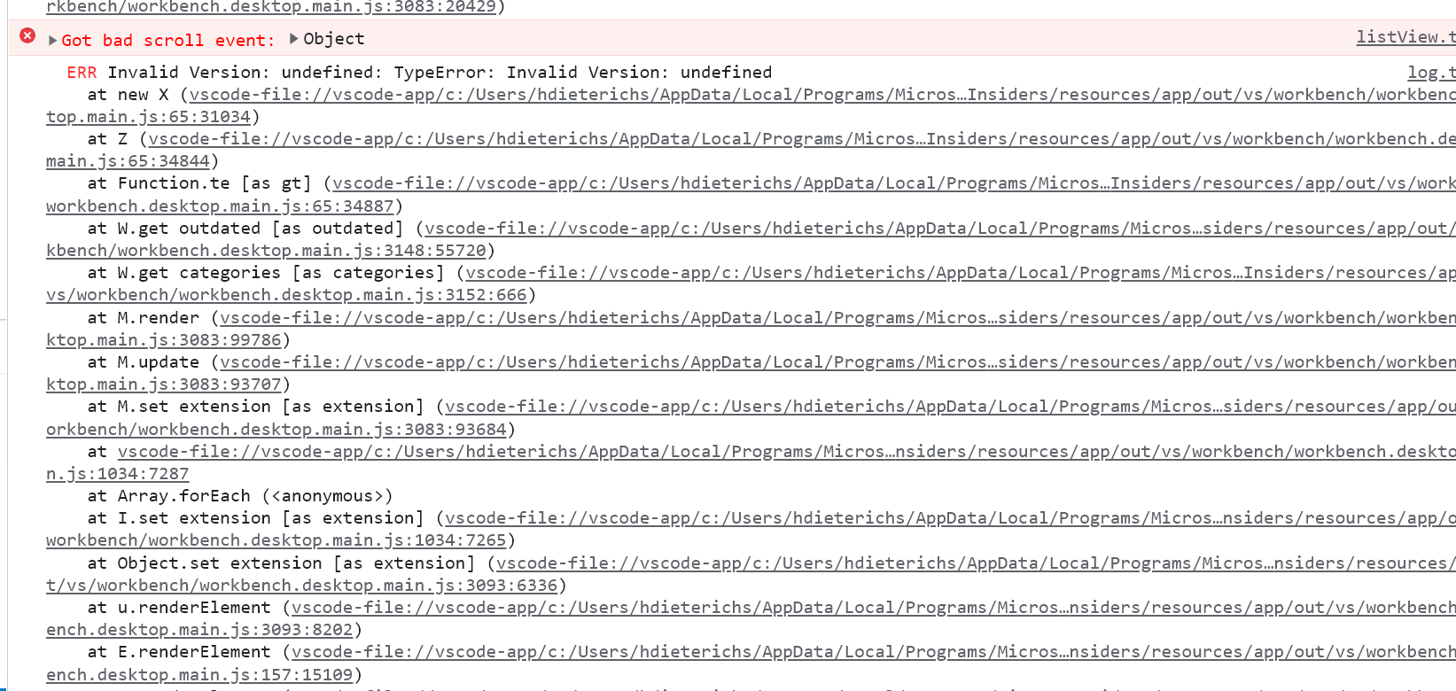 Invalid extension causes scroll view to throw · Issue #148262 ...