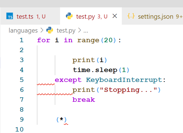 Failed to display syntax highlighting for open parenthesis when there's ...