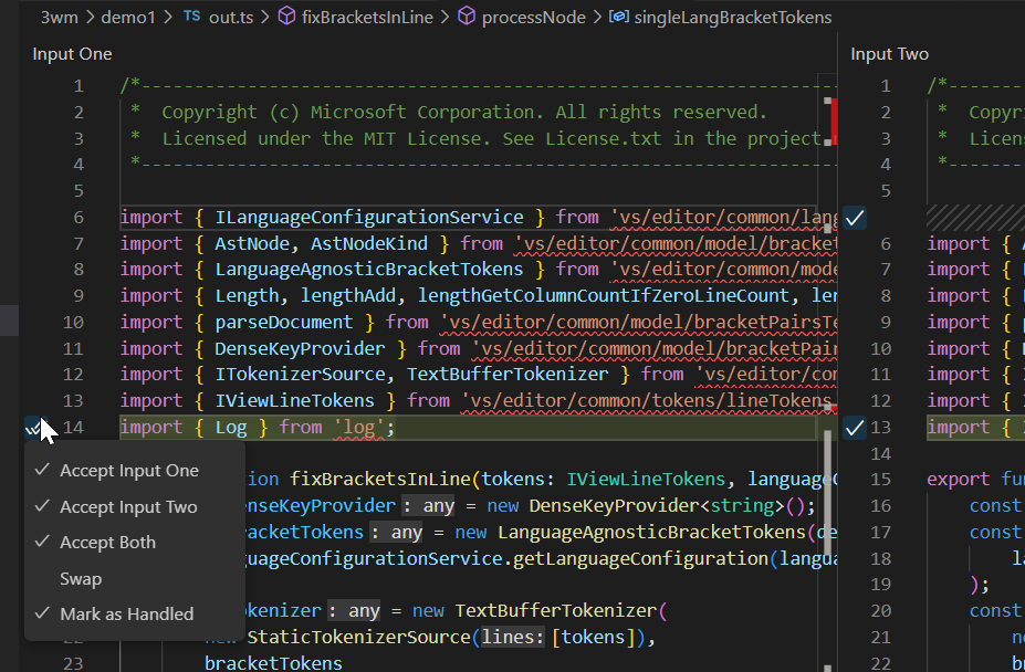 Merge checkbox context menu polish · Issue #153579 · microsoft/vscode ...