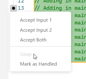 Merge editor: checkbox menu feedback · Issue #153185 · microsoft/vscode · GitHub