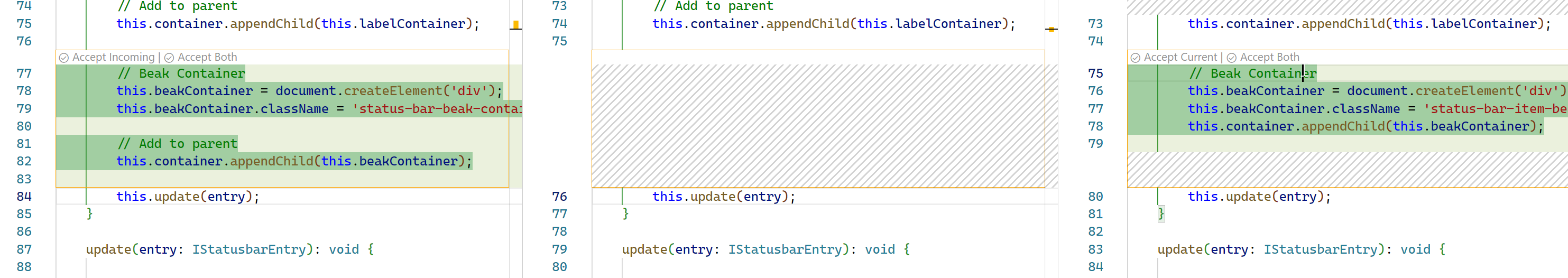 Merge Editor Alignment Issues · Issue 162005 · Microsoft Vscode · Github